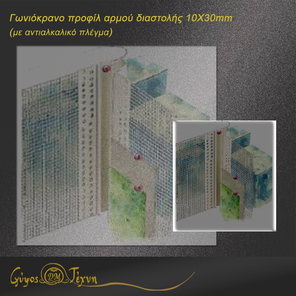ΓΩΝΙΟΚΡΑΝΟ ΠΡΟΦΙΛ ΑΡΜΟΥ ΔΙΑΣΤΟΛΗΣ 10χ30 mm (ΜΕ ΑΝΤΙΑΛΚΑΛΙΚΟ ΠΛΕΓΜΑ ...